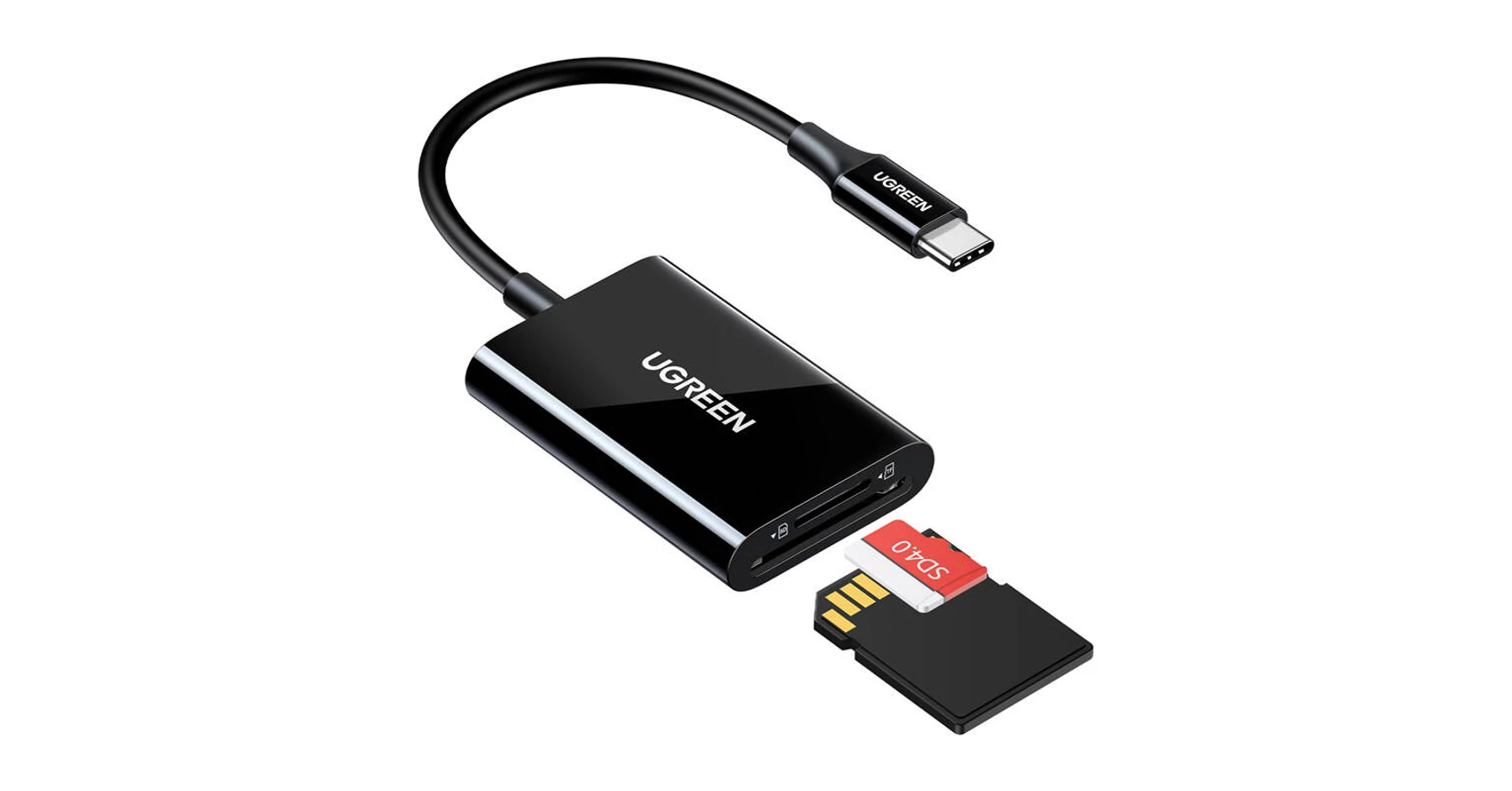 UGREEN CM265 2 az 1-ben USB-C kártyaolvasó (fekete) vásárlás - BOXon