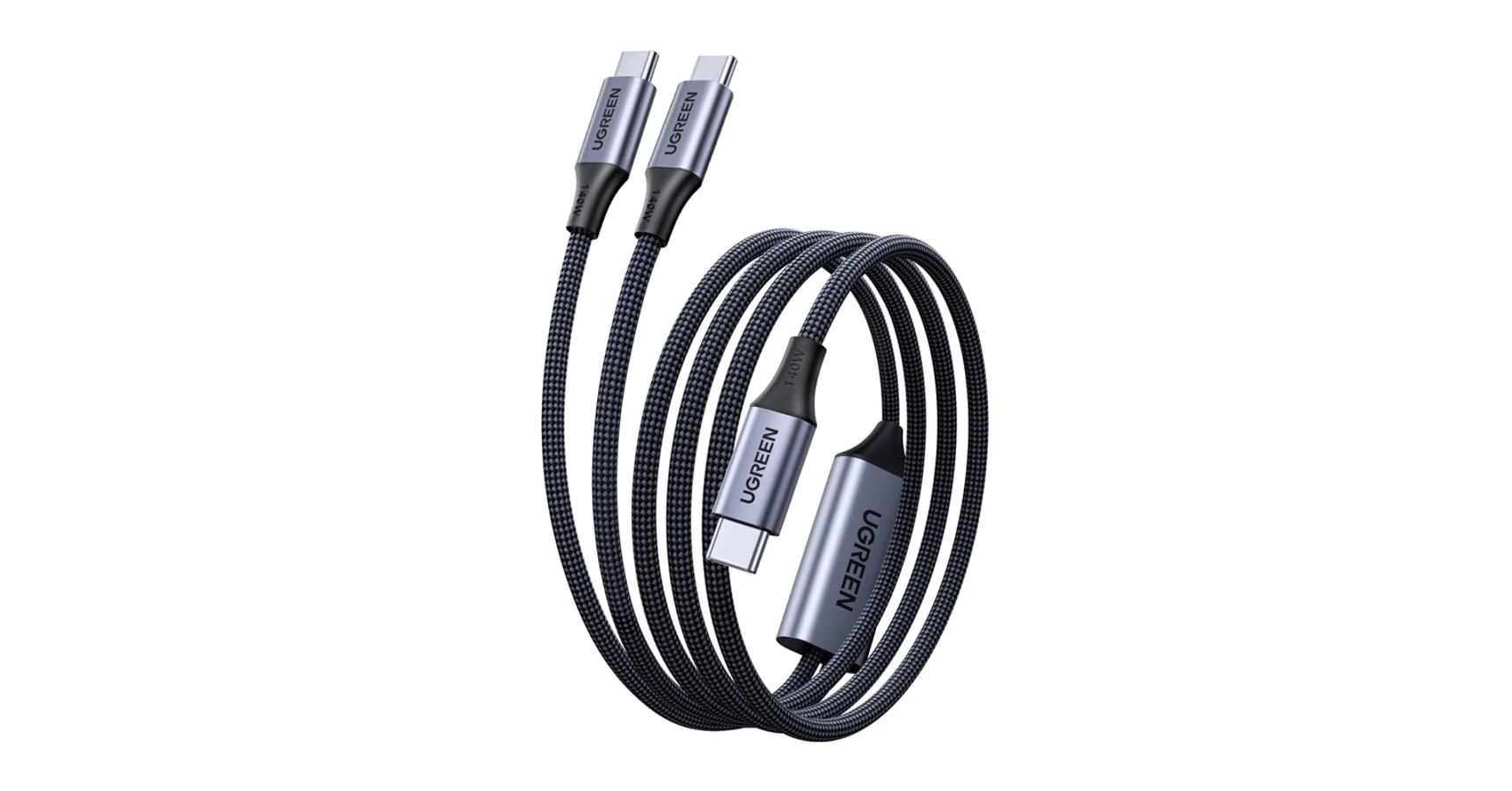 UGREEN L533 USB-C x2 PD univerzális kábel, 140 W, 2 m vásárlás - BOXon